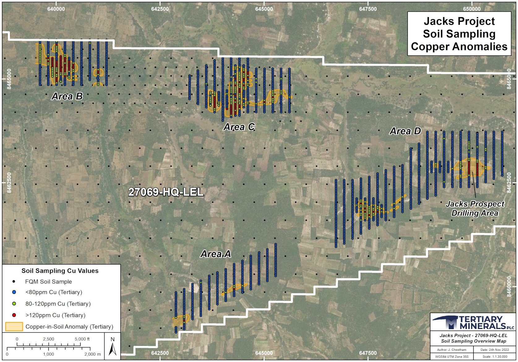Tertiary Minerals #TYM – Exploration Update – Jacks Copper Project, Zambia